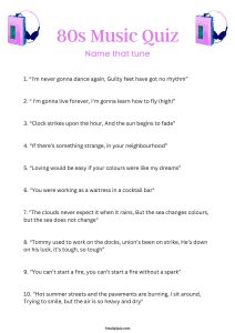 80s Music Quiz - Name That Tune (2023)