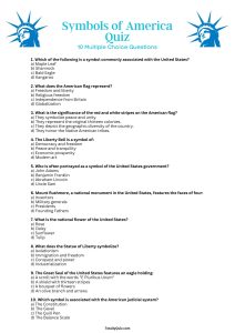 Symbols of America Quiz - Totally Quiz